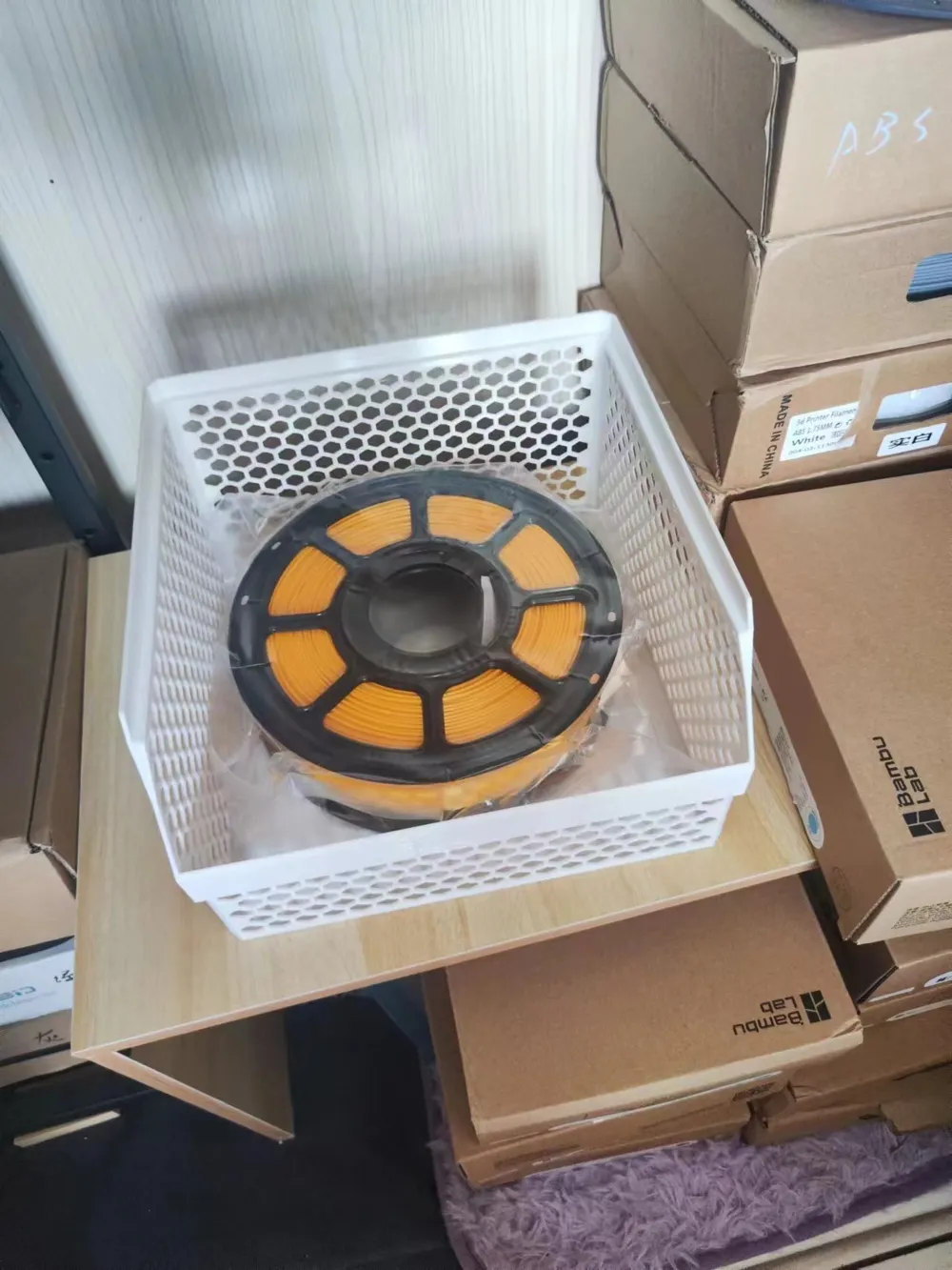 Oversized Storage Bin, Holds Filament, Stackable, 240*240 - Free 3D ...
