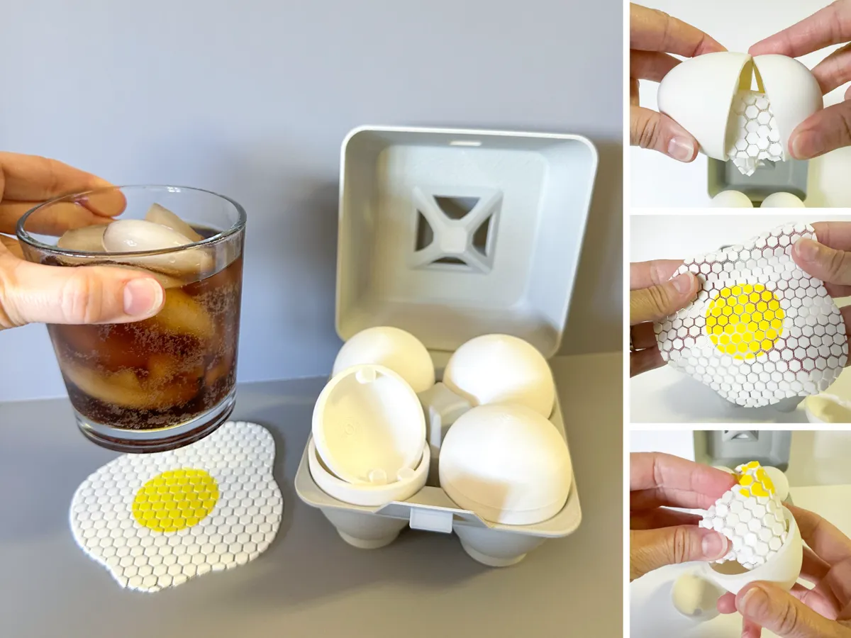 Fidget Fabric Fried Egg Set (requires mesh fabric) - Free 3D Print ...
