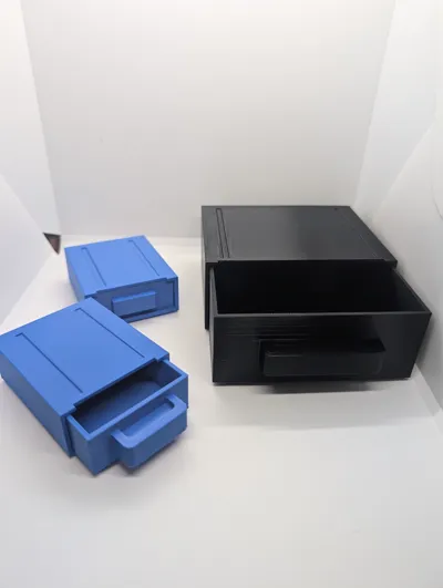 Modular Sliding Drawer – Fully Parametric Box - Free 3D Print Model ...