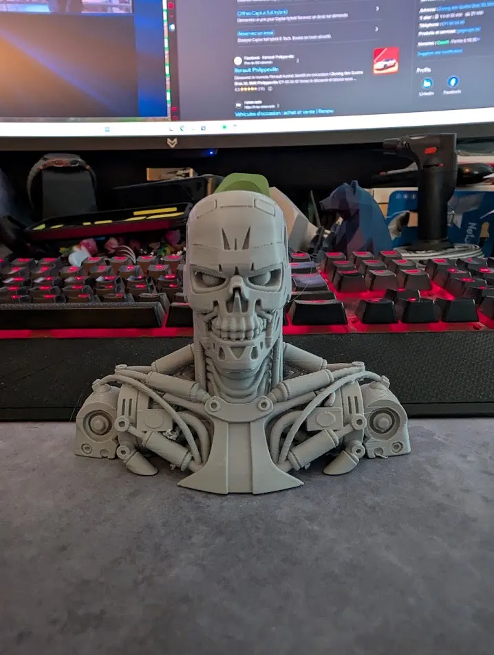 Terminator bust - Free 3D Print Model - MakerWorld