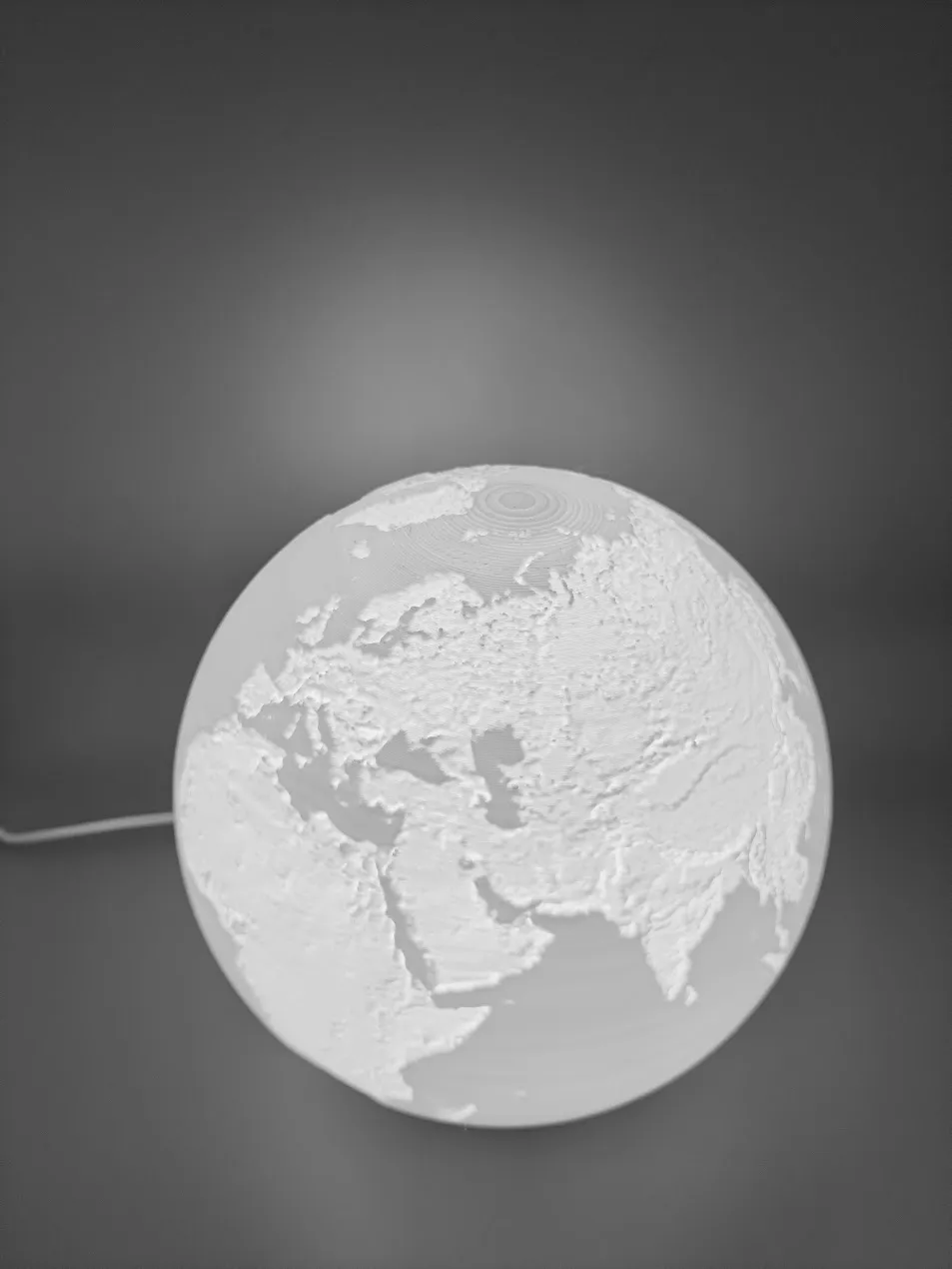 Earth Globe Lamp for LED kit 001 - Free 3D Print Model - MakerWorld