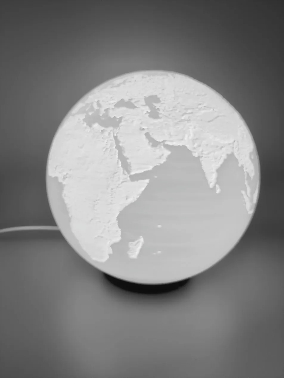 Earth Globe Lamp for LED kit 001 - Free 3D Print Model - MakerWorld