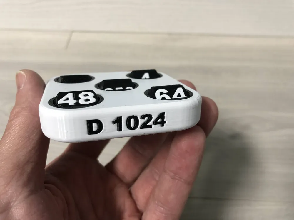 D1000 Dice? No — D1024! A Power-of-4 Dice - Free 3D Print Model - MakerWorld