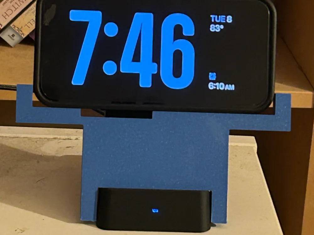 Sideways Phone Charging Cradle Free 3d Print Model Makerworld