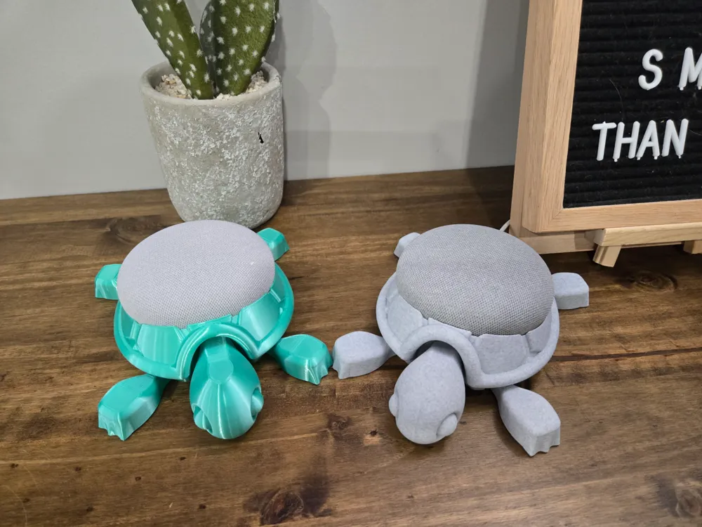 Cute Turtle Google Home Mini/Nest Mini Holder - Free 3D Print Model ...