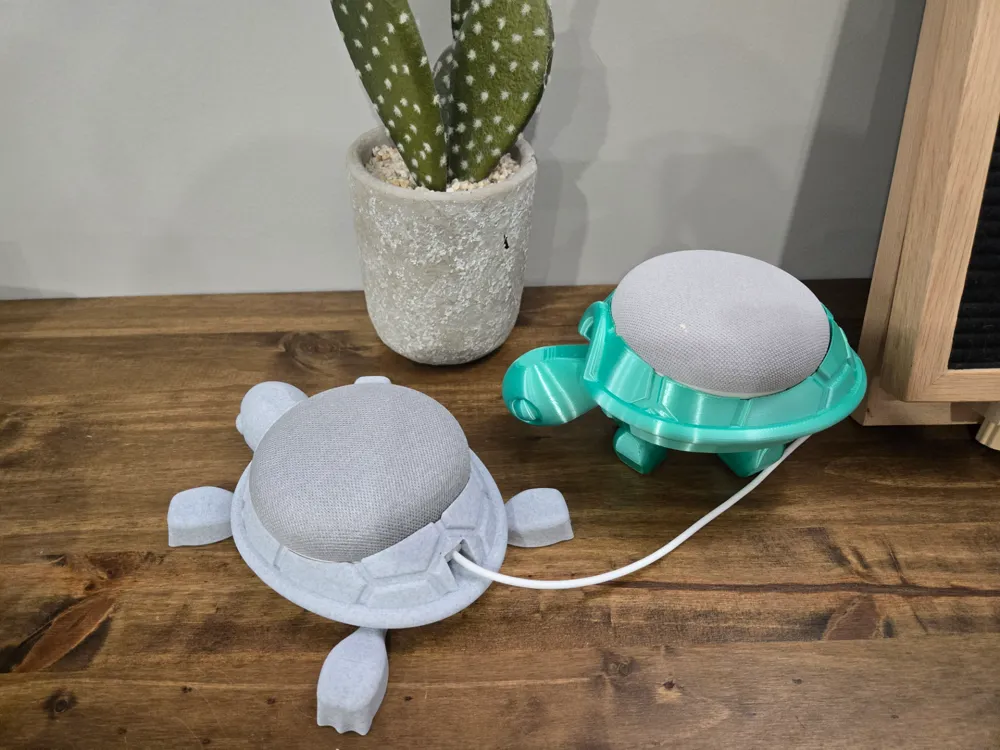 Cute Turtle Google Home Mini/Nest Mini Holder - Free 3D Print Model ...