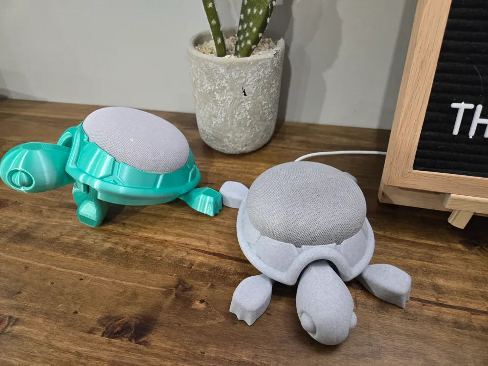 Cute Turtle Google Home Mini/Nest Mini Holder - Free 3D Print Model ...