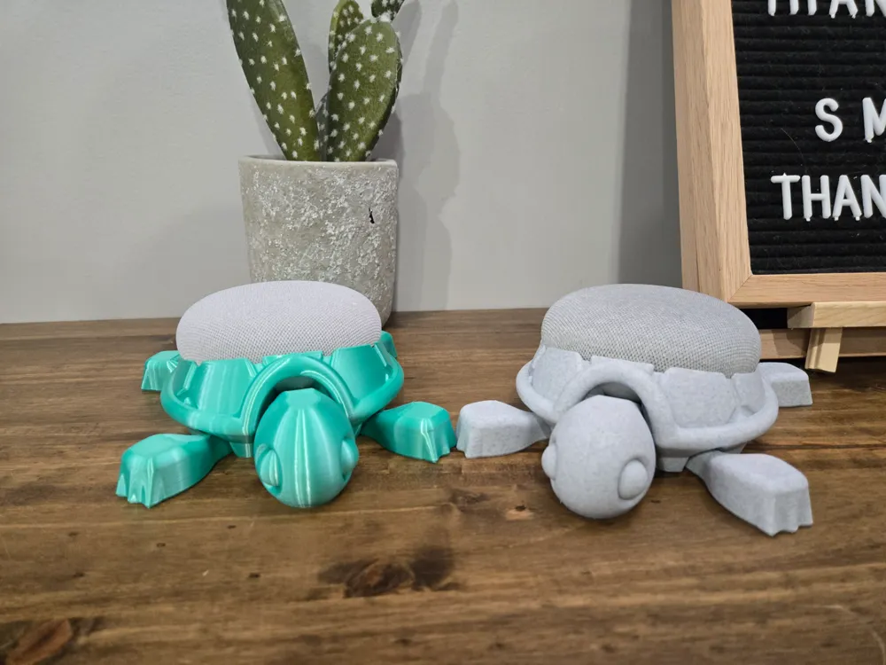 Cute Turtle Google Home Mini/Nest Mini Holder - Free 3D Print Model ...