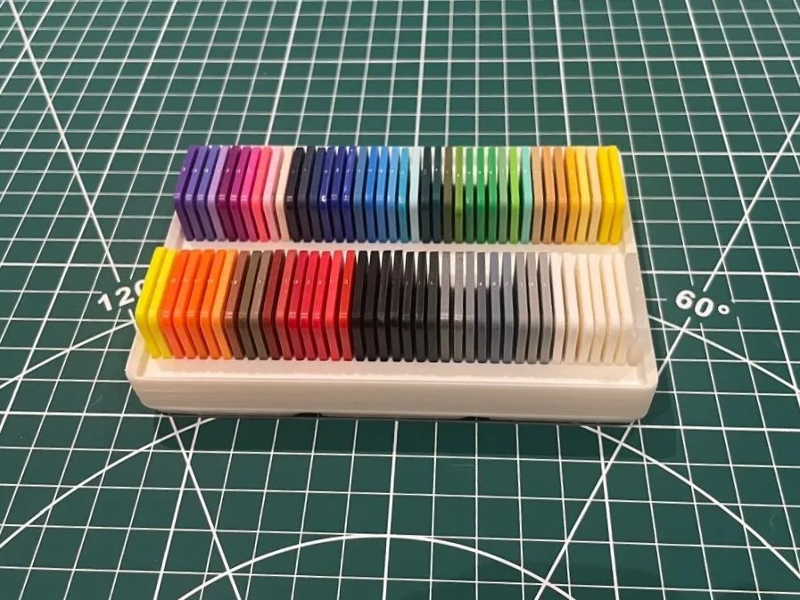 Gridfinity Bambu Filament Swatch Holder - Free 3D Print Model - MakerWorld