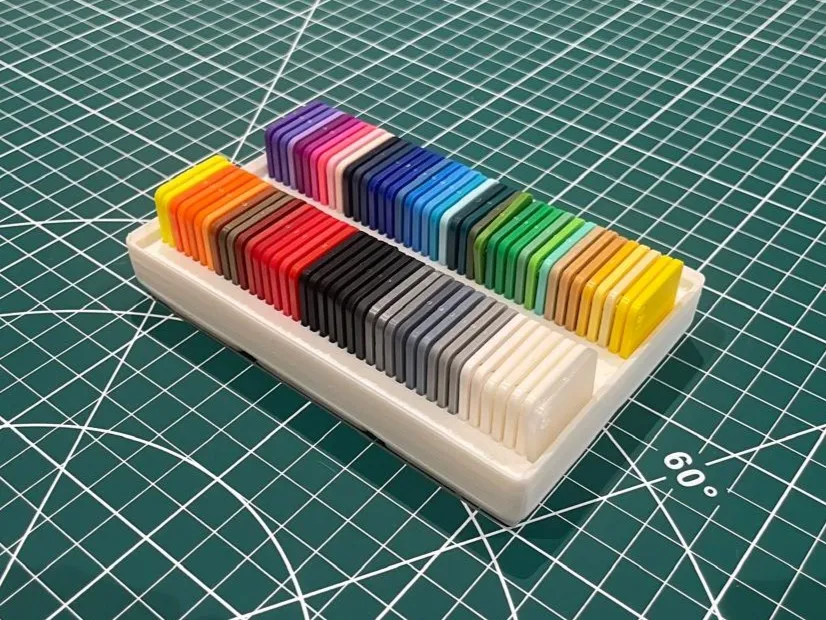Gridfinity Bambu Filament Swatch Holder - Free 3D Print Model - MakerWorld
