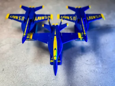 F/A-18 Super Hornet Blue Angels Plane KitCard by pbbence1994 MakerWorld ...