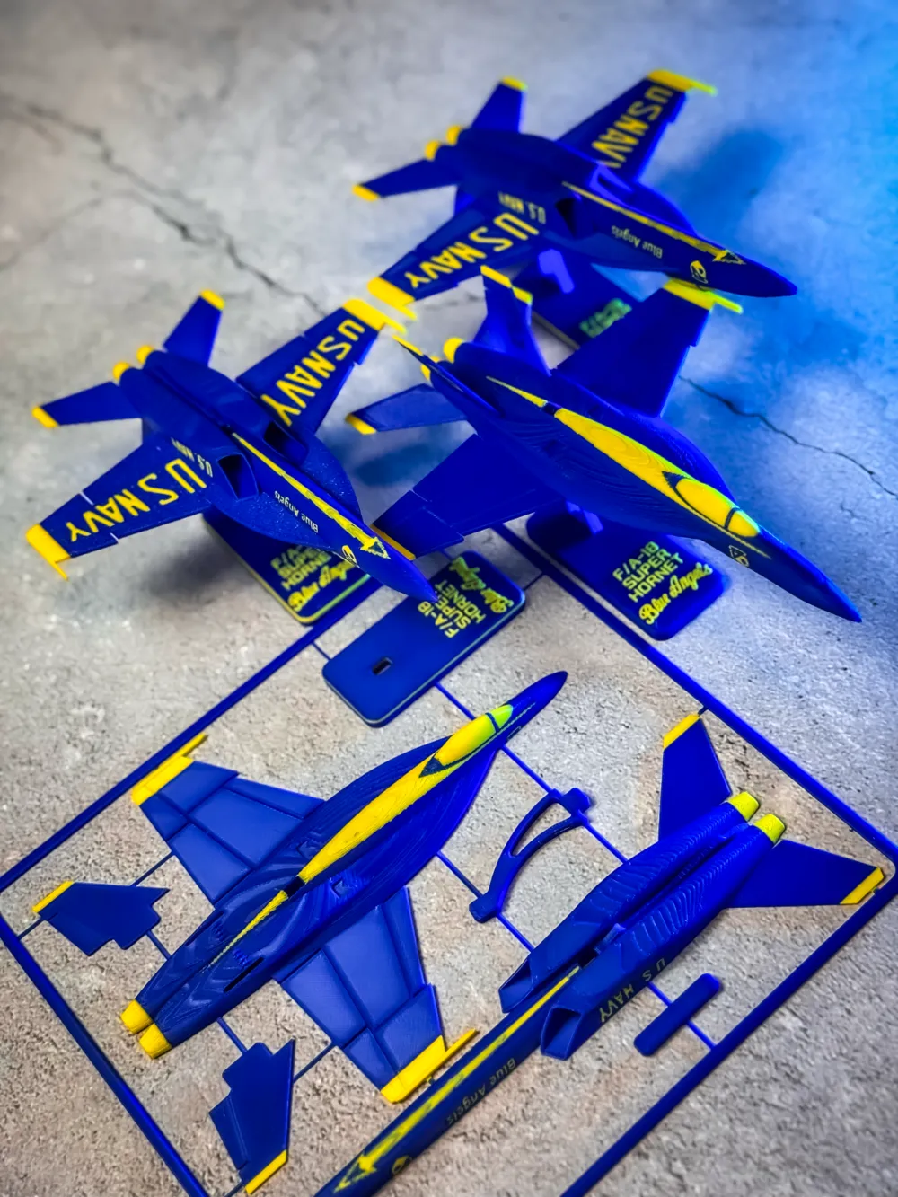 F/A-18 Super Hornet Blue Angels Plane KitCard - Free 3D Print Model ...