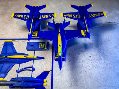 F/A-18 Super Hornet Blue Angels Plane KitCard by pbbence1994 MakerWorld ...