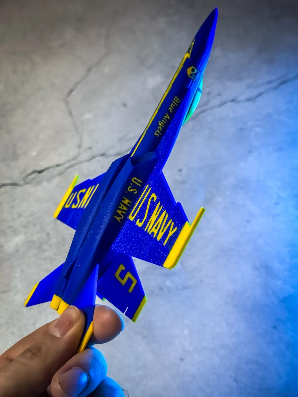 F/A-18 Super Hornet Blue Angels Plane KitCard - Free 3D Print Model ...
