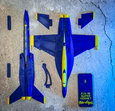 F/A-18 Super Hornet Blue Angels Plane KitCard by pbbence1994 MakerWorld ...
