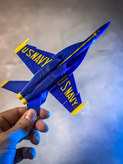 F/A-18 Super Hornet Blue Angels Plane KitCard by pbbence1994 MakerWorld ...