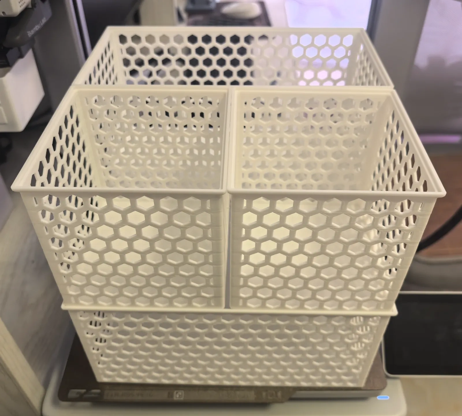 Stackable Boxes of Varying Sizes (three sizes stack, smallest 10x10x10 ...