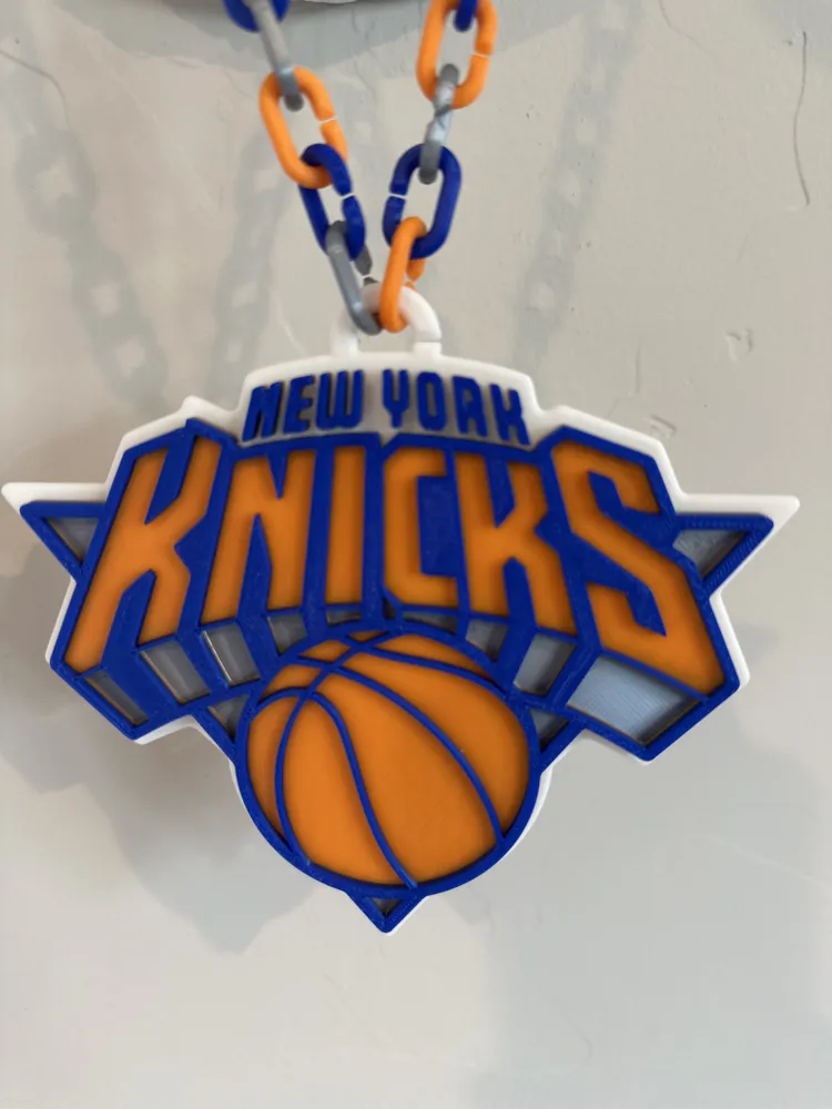 New York Knicks Pendant & Chain - Free 3D Print Model - MakerWorld
