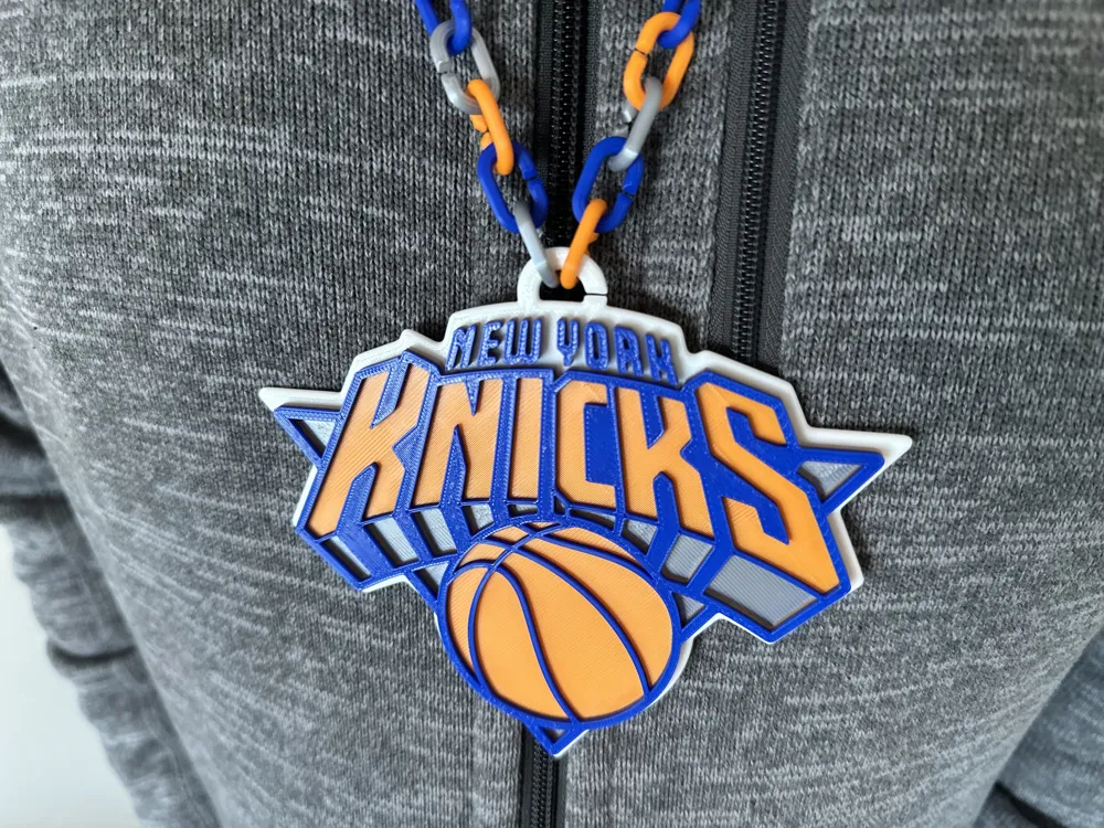 New York Knicks Pendant & Chain - Free 3D Print Model - MakerWorld