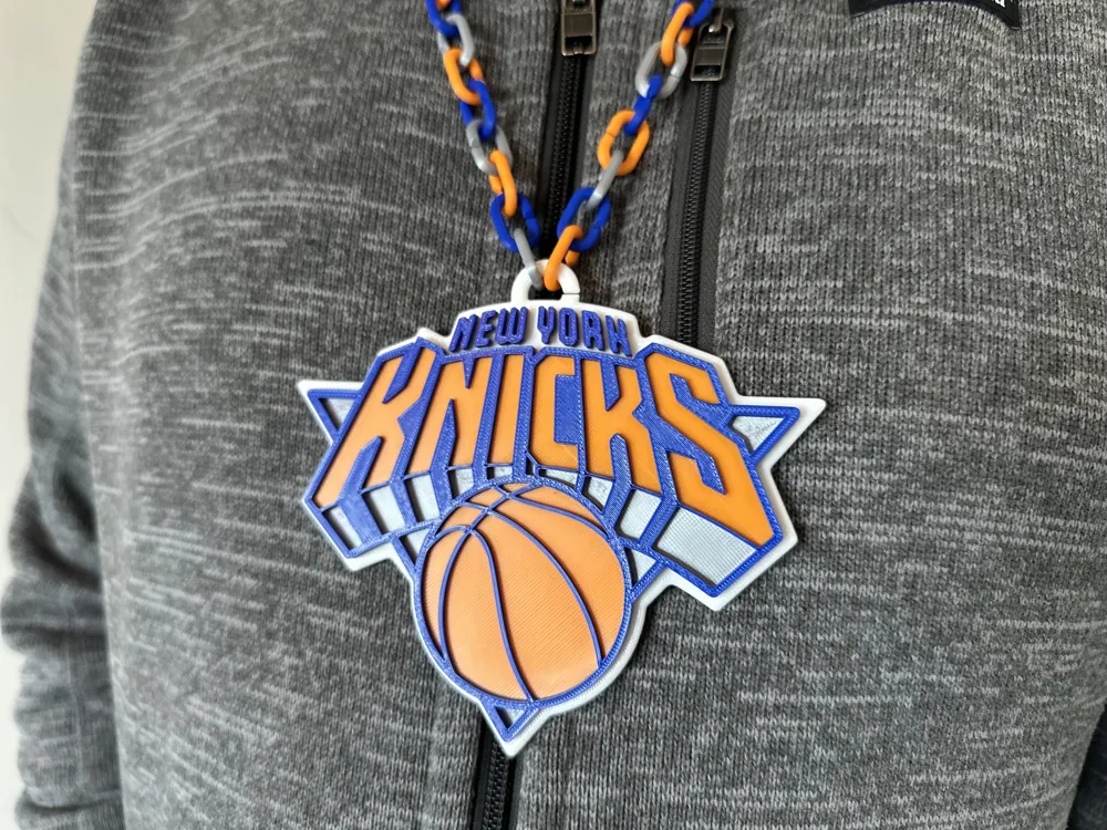 New York Knicks Pendant & Chain - Free 3D Print Model - MakerWorld