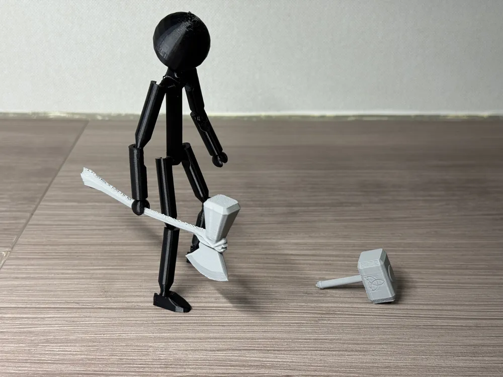 Stickman Avengers Kit Thor's Hammer Storm Axe by shiermeao MakerWorld ...