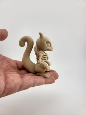 Mewtwo Skeleton Figurine 3D Printed Pokemon Model by Mad power ...