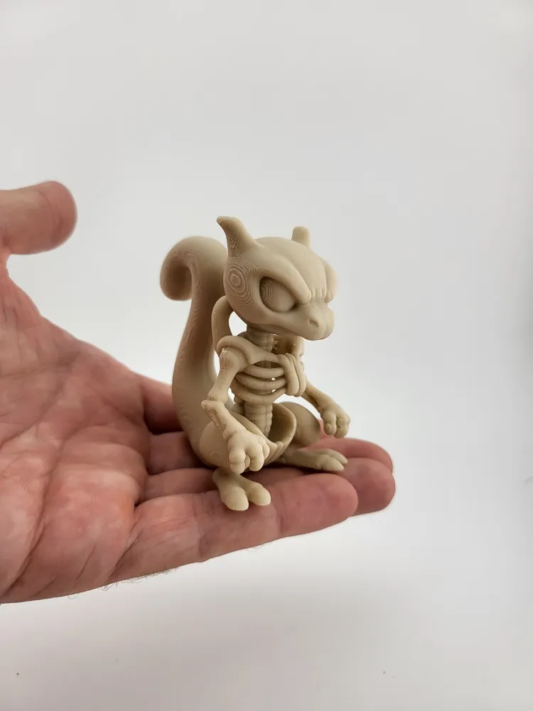 Mewtwo Skeleton Figurine 3D Printed Pokemon Model - Free 3D Print Model ...