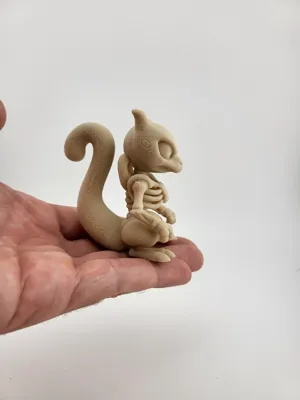 Mewtwo Skeleton Figurine 3D Printed Pokemon Model by Mad power ...