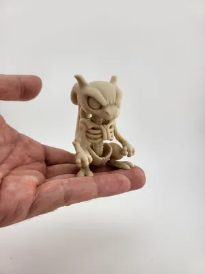 Mewtwo Skeleton Figurine 3D Printed Pokemon Model by Mad power ...