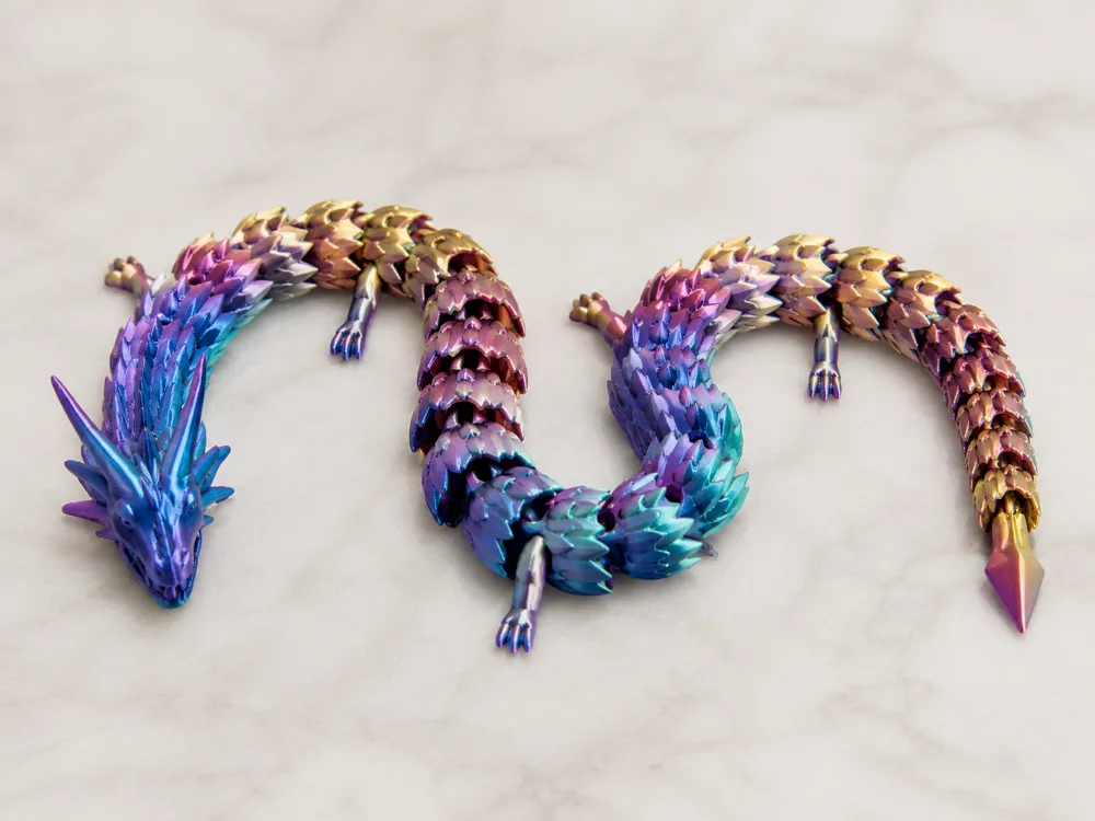 Articulated Crystal Dragon - Free 3D Print Model - MakerWorld