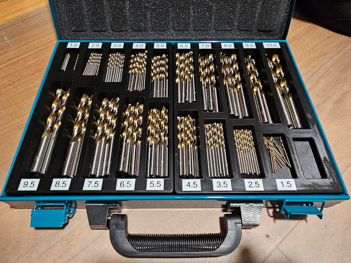 Makita Drill Bit Set 170 pcs Box Insert - Free 3D Print Model - MakerWorld