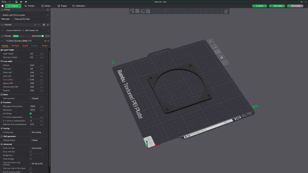 Fan Spacer Frames by designs.by.Marcum - MakerWorld