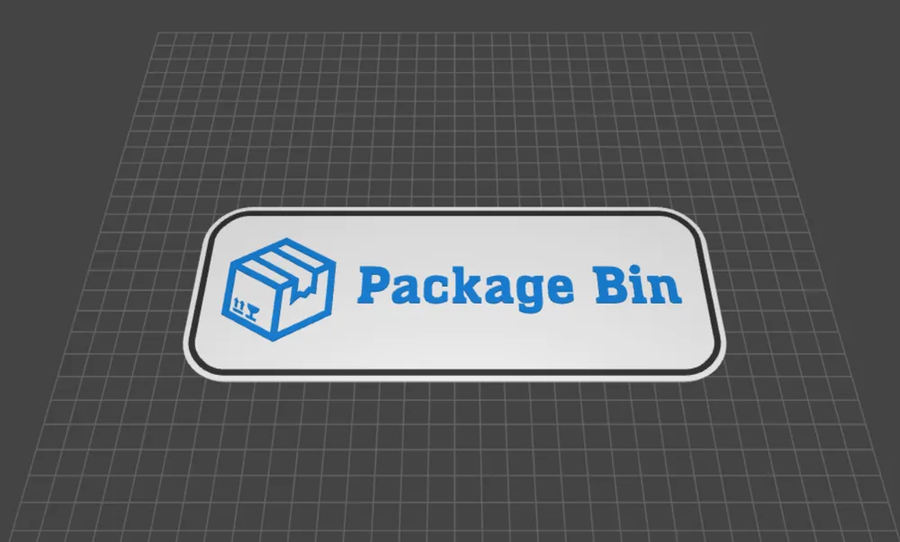 Package Bin Sign by Adam L - MakerWorld
