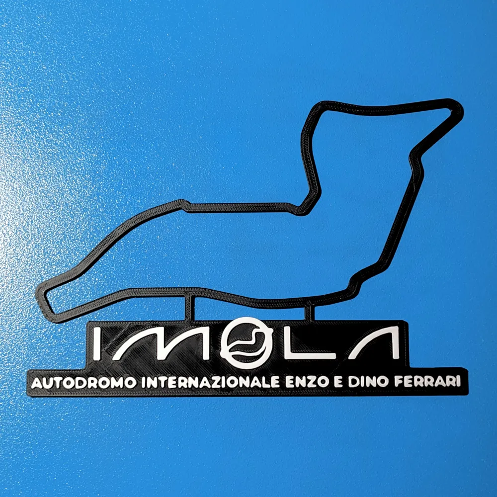 Imola Track Map Wall Art (2 Variants) - Free 3D Print Model - MakerWorld