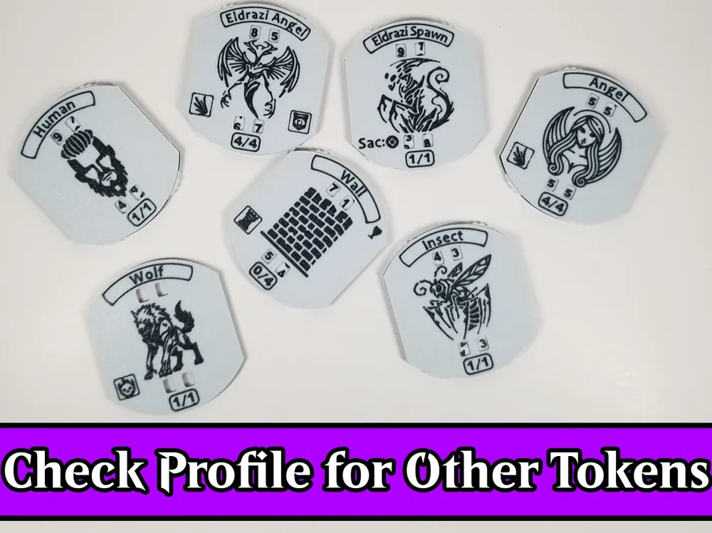 Double Sided MTG Token Counter Sliver / Eldrazi by TheMakerSphere ...