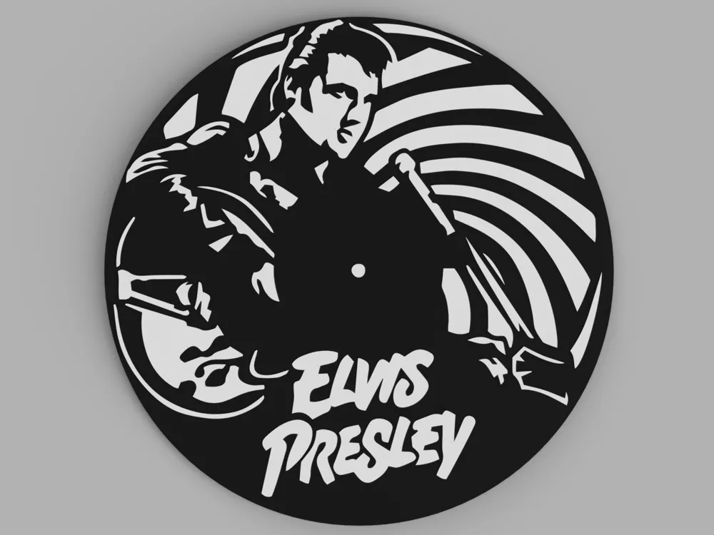 Elvis Presley coaster - Free 3D Print Model - MakerWorld