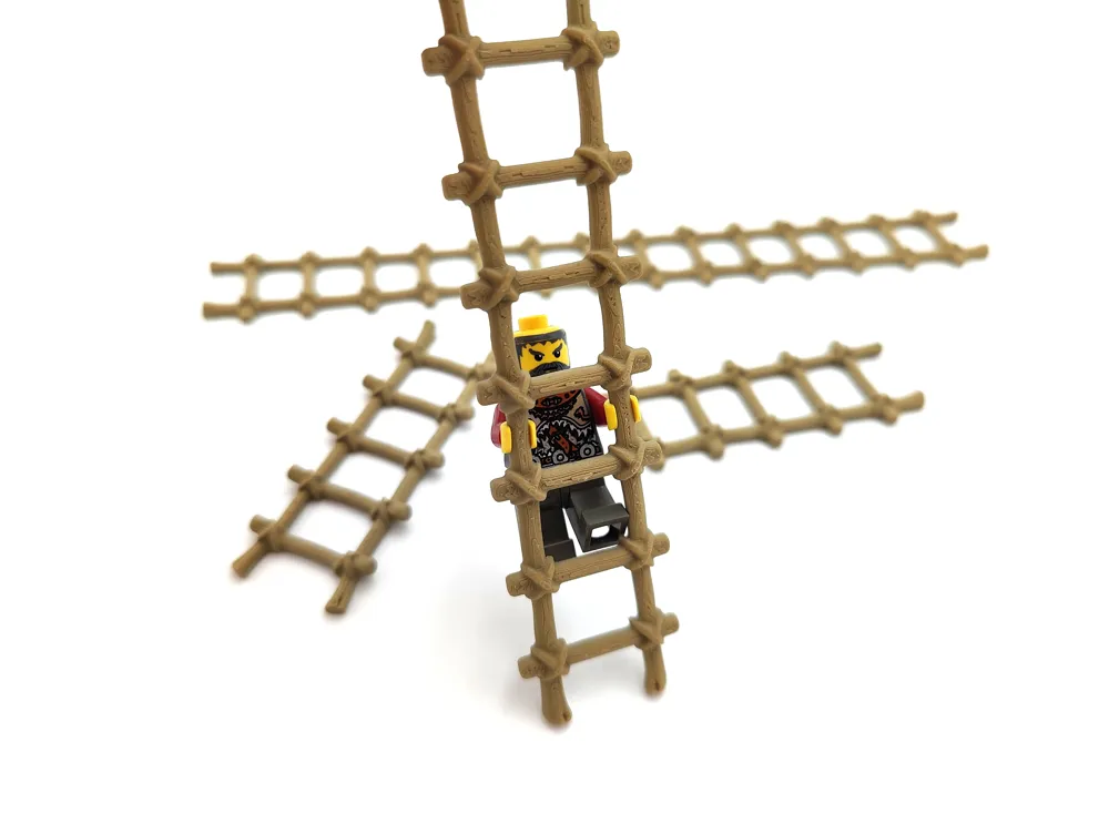 Bound Stick Ladder Semi-compatible with LEGOs - Free 3D Print Model ...