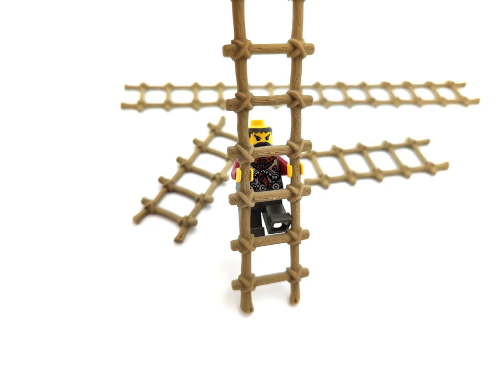 Bound Stick Ladder Semi-compatible with LEGOs - Free 3D Print Model ...