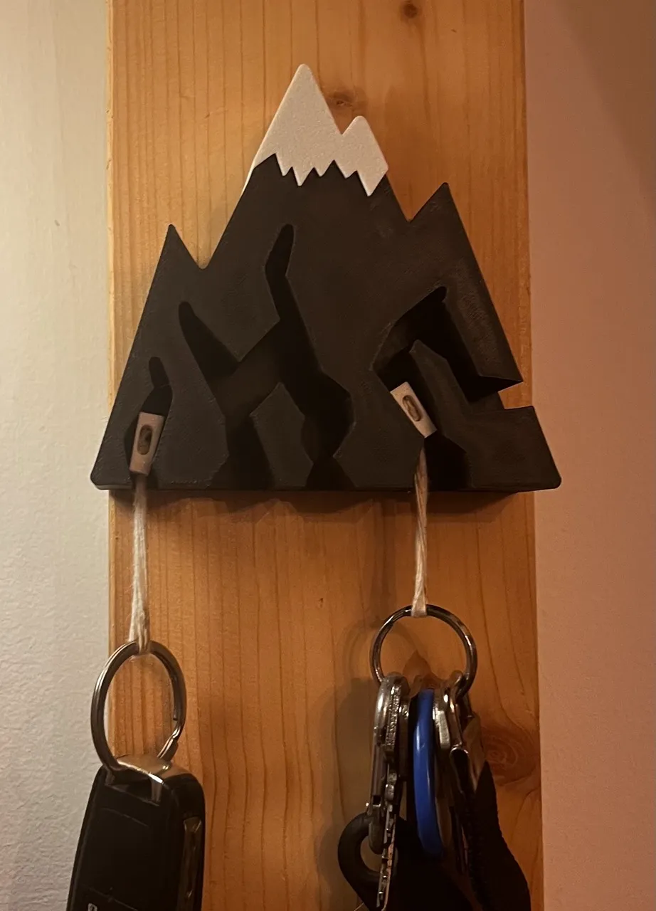 Mountain Key Hanger for Climbers by Catito_prints - MakerWorld