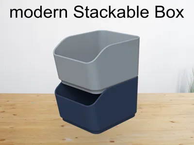 Modular Storage box for DIN A4 sheets - Stackable by Markus K. - MakerWorld