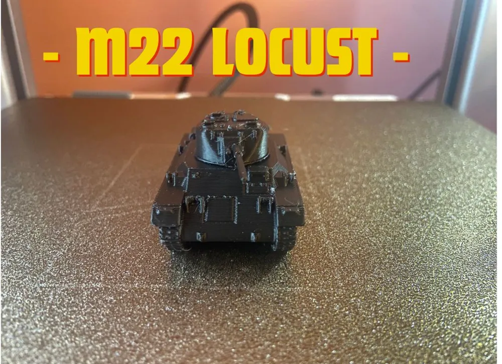 M22 Locust - American light tank by 3Dprinting & Tank models - MakerWorld