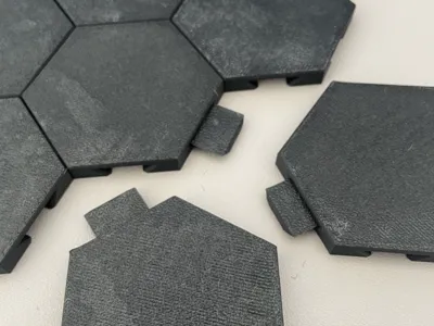 Hexagon Tile System for DnD: Curved path by Hackbraten - MakerWorld