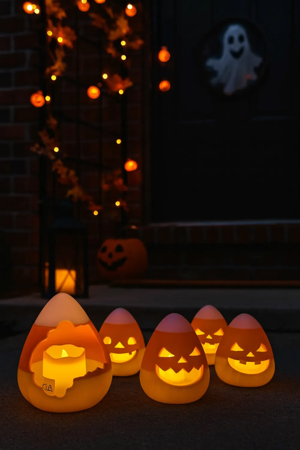 Candy Corn Jack-O’-Lantern Tealight Holders - Free 3D Print Model ...