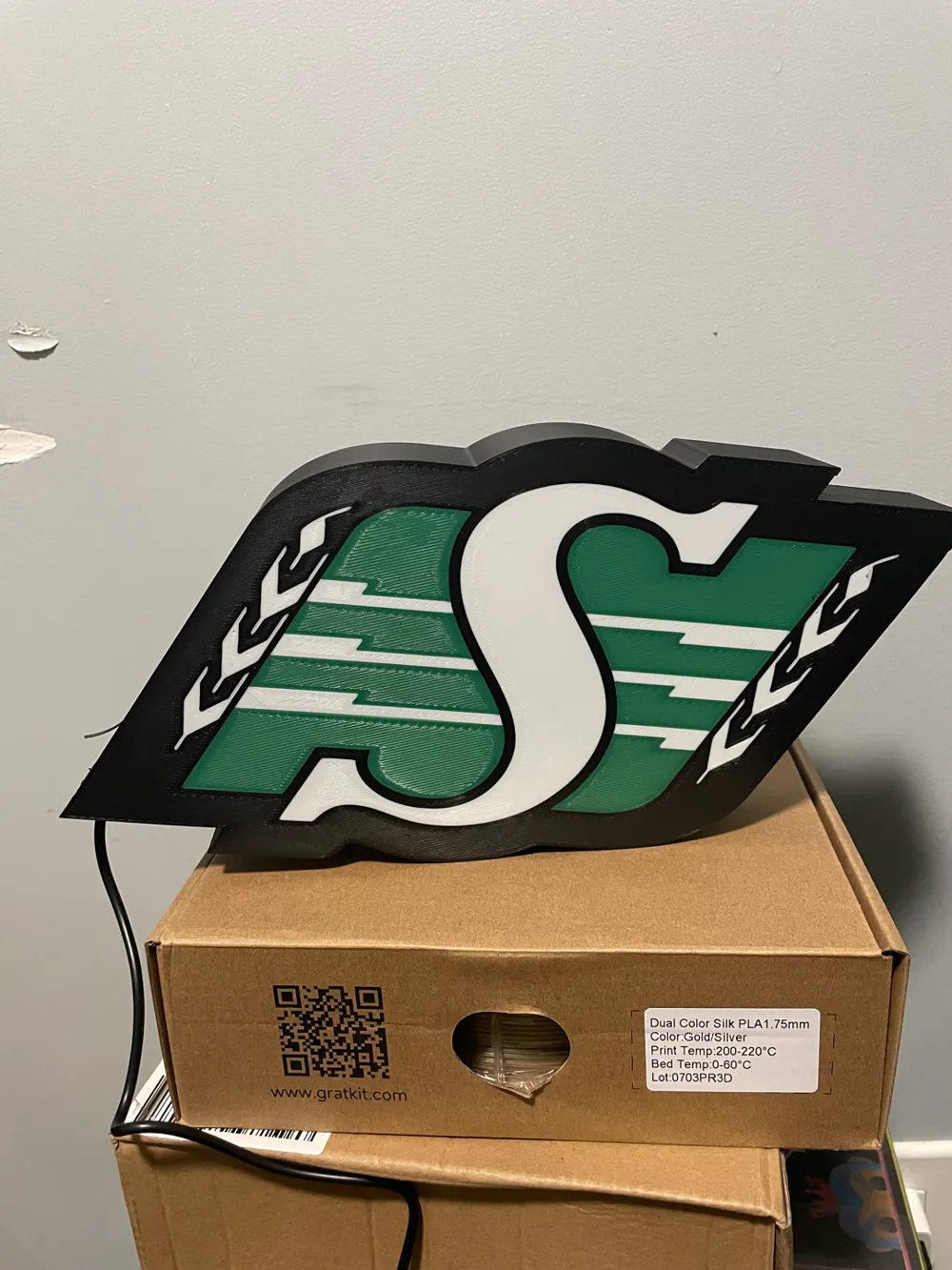 Saskatchewan Roughriders Light Box by Future Canada - MakerWorld