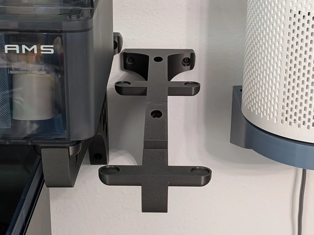 AMS HT Wall Mount Bracket Remixed by MattInOregon MakerWorld: Download ...