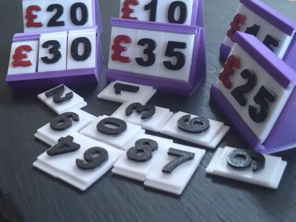 Card Price Stands by zuperbuuworks - MakerWorld