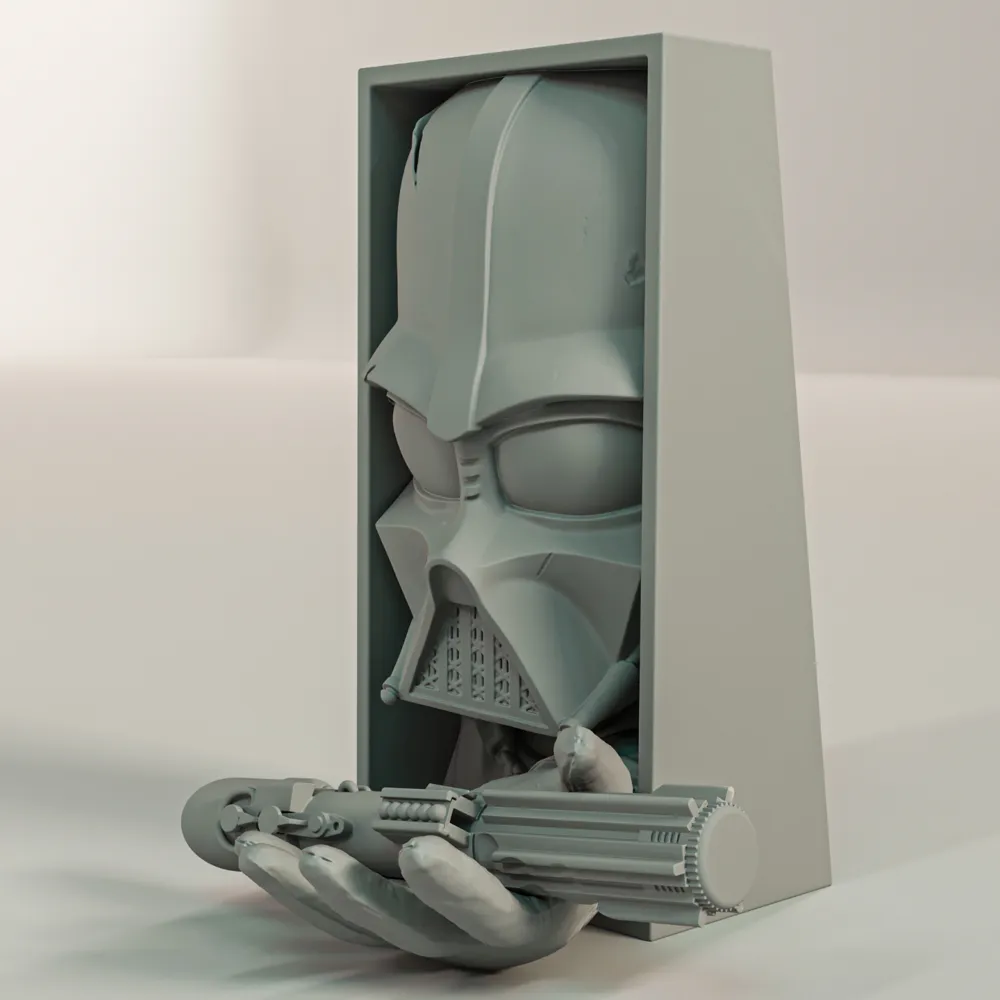 Darth Vader Book Nook and Wall Mount - Free 3D Print Model - MakerWorld