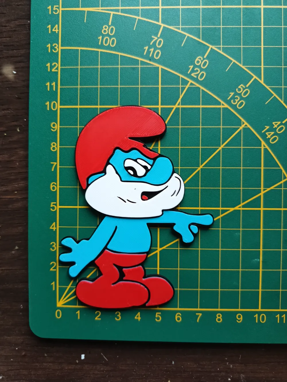 Papa Smurf fridge magnet by Hanysek - MakerWorld