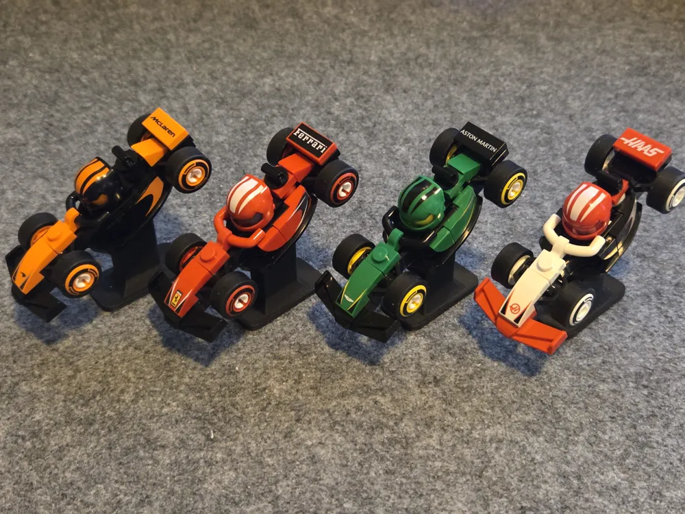 Display Stand for F1 collectible mini Race Cars - Free 3D Print Model ...