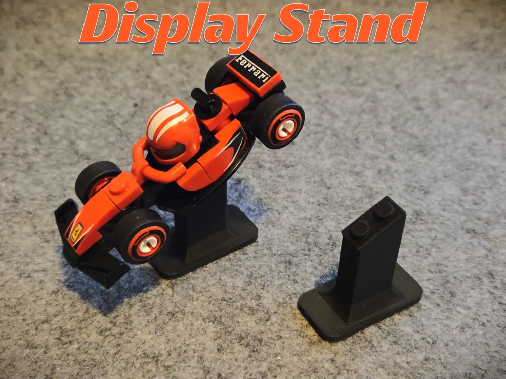 Display Stand for F1 collectible mini Race Cars - Free 3D Print Model ...